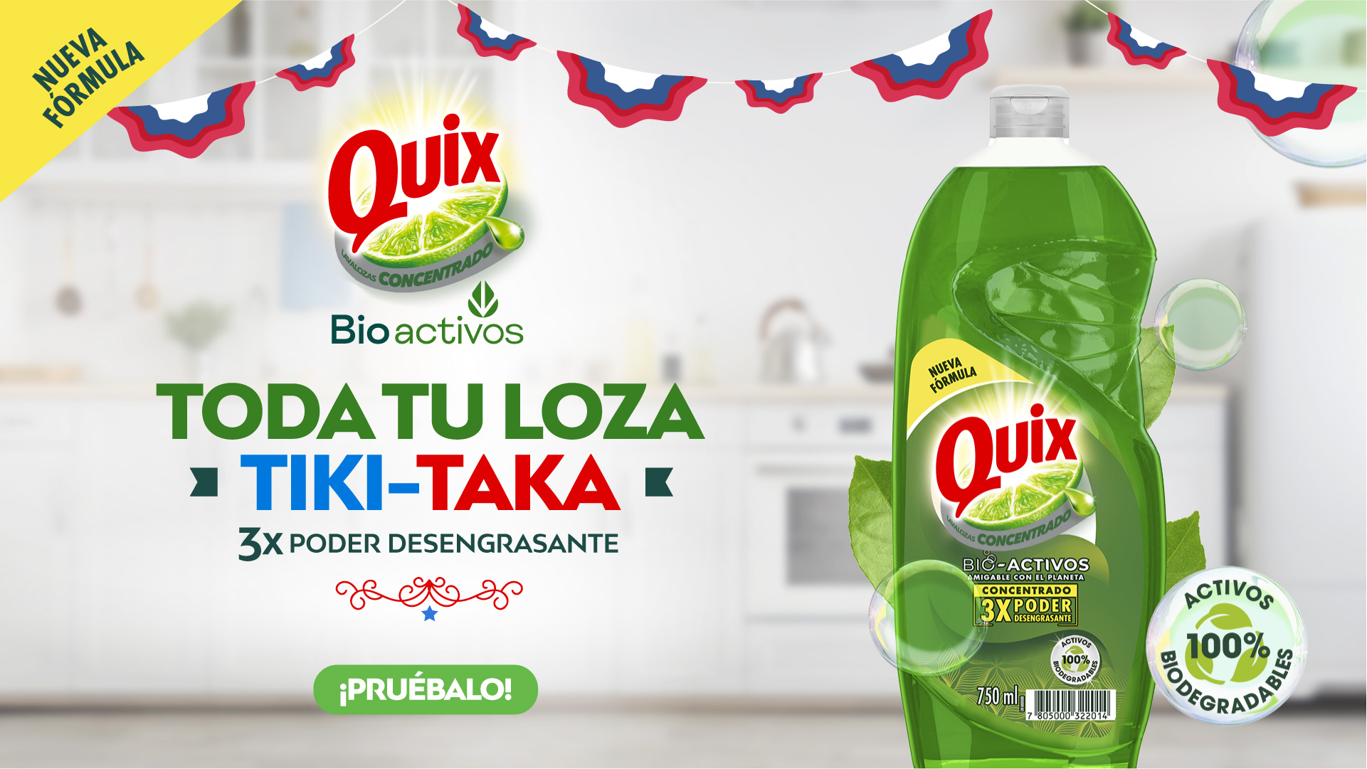 Nuevo QUIX BIO-Activos, la mejor opción para limpiar la loza en fiestas ...